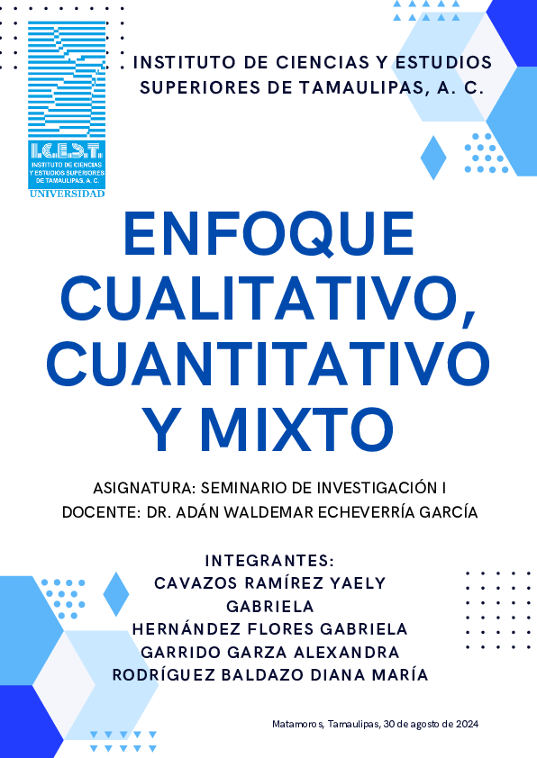 (PDF) ENFOQUE CUANTITATIVO, CUALITATIVO Y MIXTO.