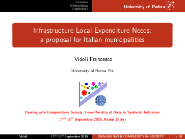 (PDF) Infrastructure Local Expenditure Needs: a proposal for Italian ...