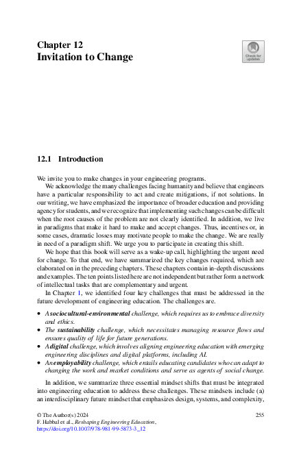 (PDF) Invitation to Change