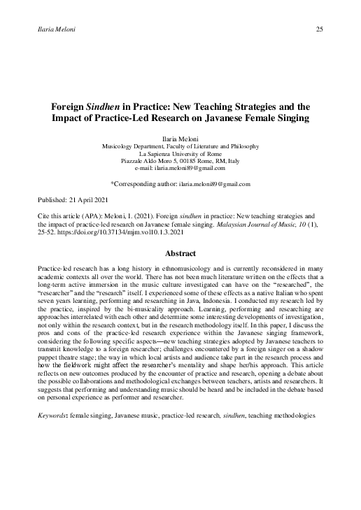 (PDF) Foreign Sindhen in Practice: New Teaching Strategies and the ...