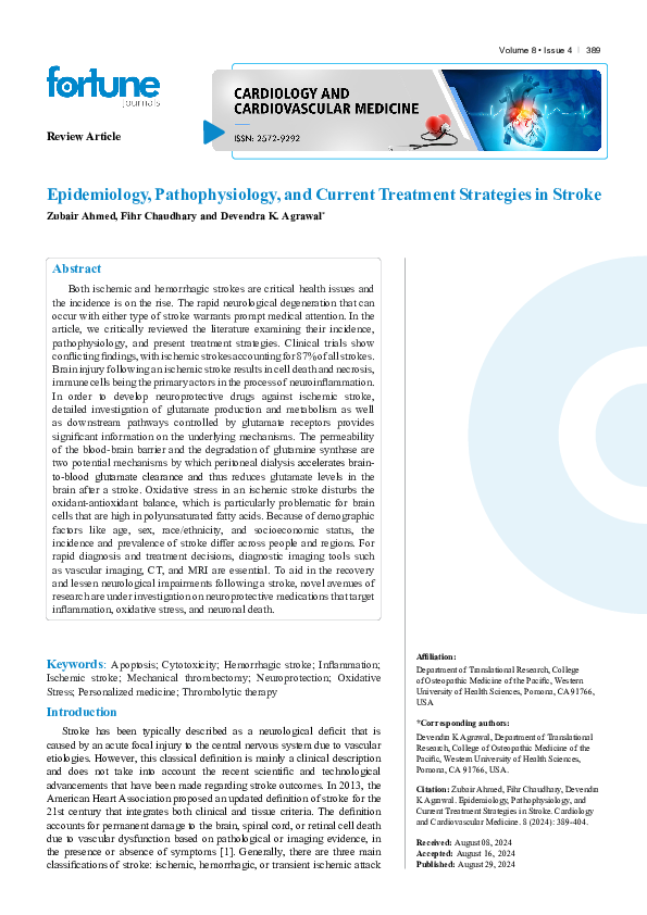 (PDF) Epidemiology, Pathophysiology, and Current Treatment Strategies ...