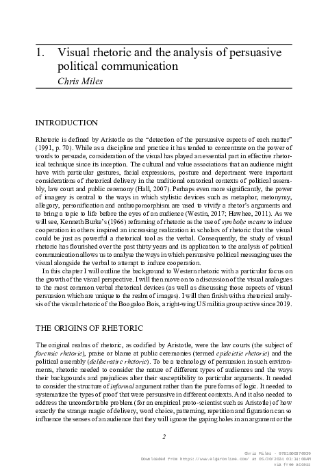 (PDF) Visual rhetoric and the analysis of persuasive political ...