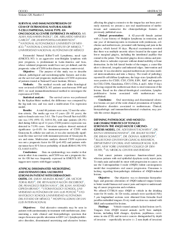 (PDF) DEfiNING PATHOLOGIC AND MOLECULAR CHARACTERISTICS OF TONGUE ...