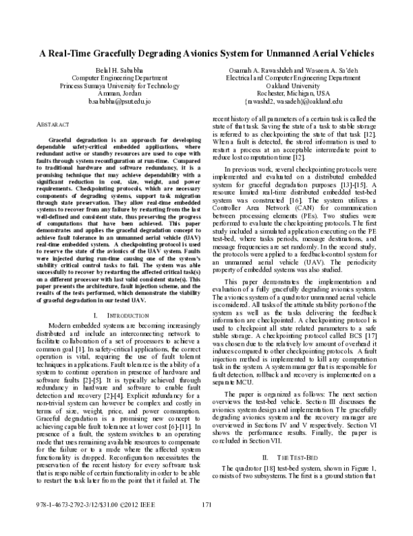 (PDF) A real-time gracefully degrading avionics system for unmanned ...