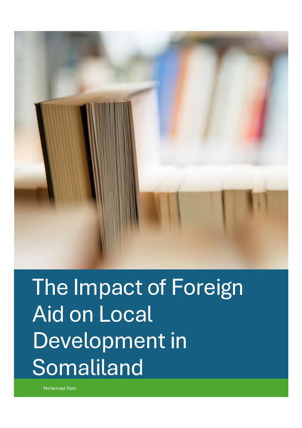 (PDF) The Impact of Foreign Aid on Local Development in Somaliland.