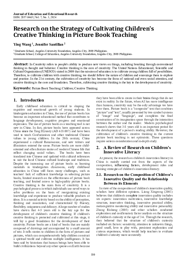 (PDF) Research on the Strategy of Cultivating Children's Creative ...