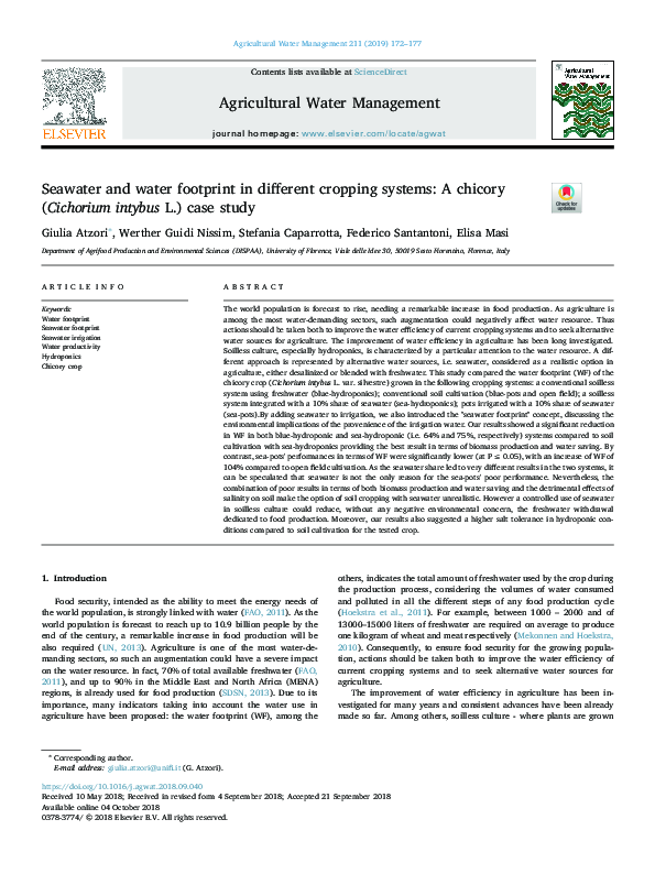 (PDF) Seawater and water footprint in different cropping systems: A ...