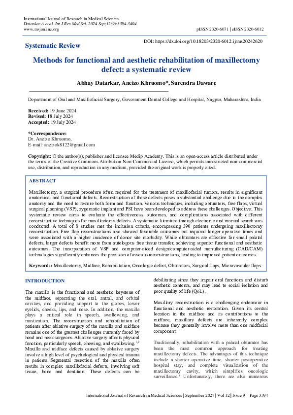 (PDF) Methods for functional and aesthetic rehabilitation of ...