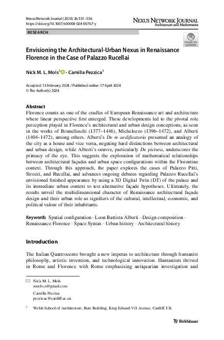 (PDF) Envisioning the Architectural-Urban Nexus in Renaissance Florence ...