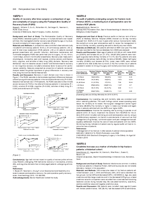 (PDF) Quality of recovery after knee surgery: a comparison of age and ...
