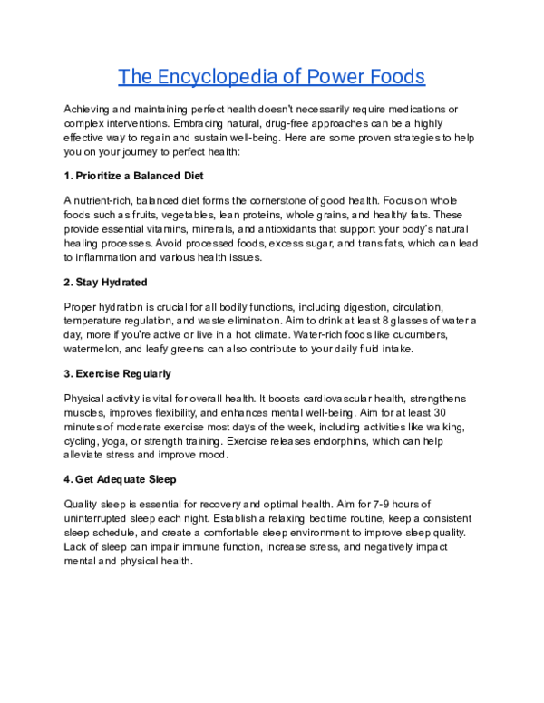 (PDF) The Encyclopedia of Power Foods