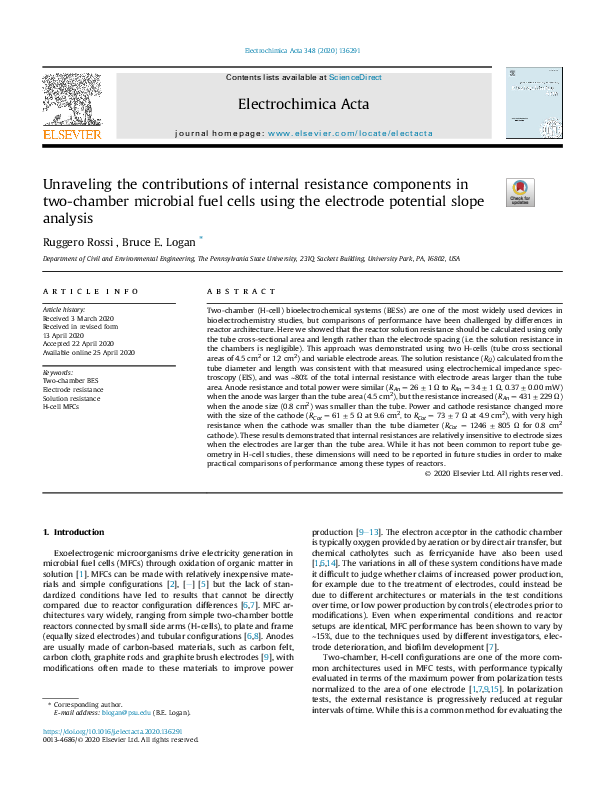 (PDF) Unraveling the contributions of internal resistance components in ...