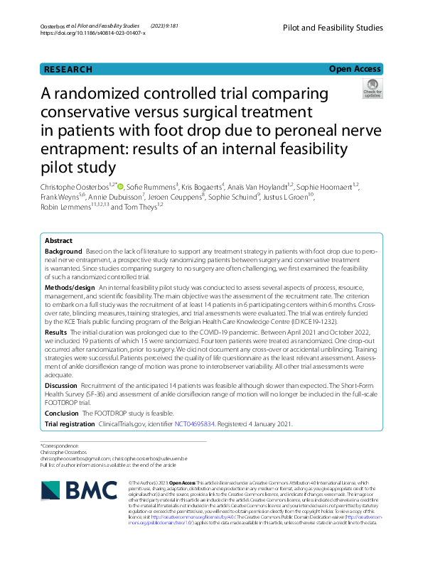 (PDF) A randomized controlled trial comparing conservative versus surgical treatment in patients ...