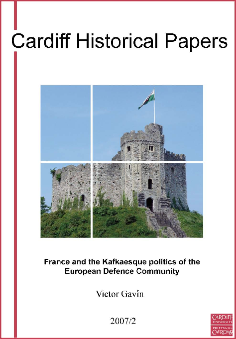 (PDF) France and the kafkaesque politics of the European Defence Community
