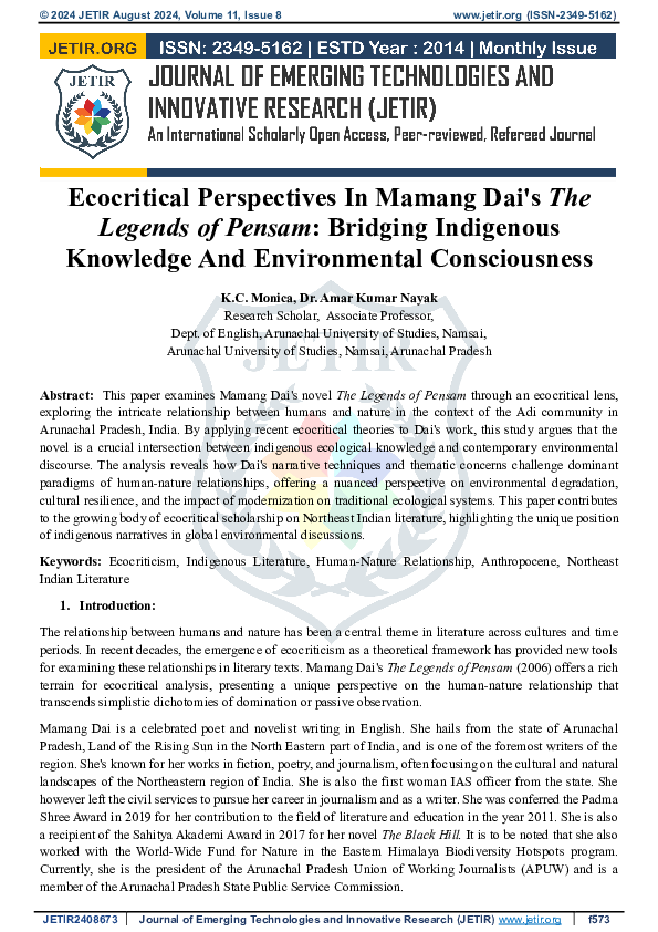 (PDF) Paper published in JETIR