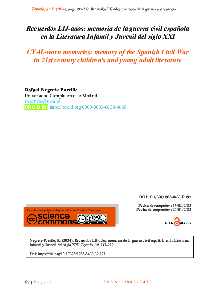 (PDF) Recuerdos LIJ-ados: memoria de la guerra civil española en la ...