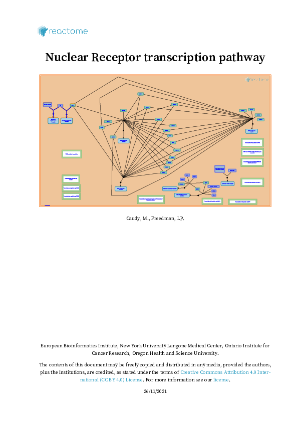 (PDF) Nuclear Receptor transcription pathway | Michael Caudy - Academia.edu