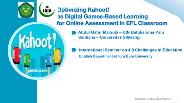 (PDF) Optimizing Kahoot! as Digital Games-Based Learning ?for Online Assessment in EFL Class