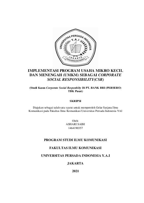 (PDF) IMPLEMENTASI PROGRAM USAHA MIKRO KECIL DAN MENENGAH (UMKM ...