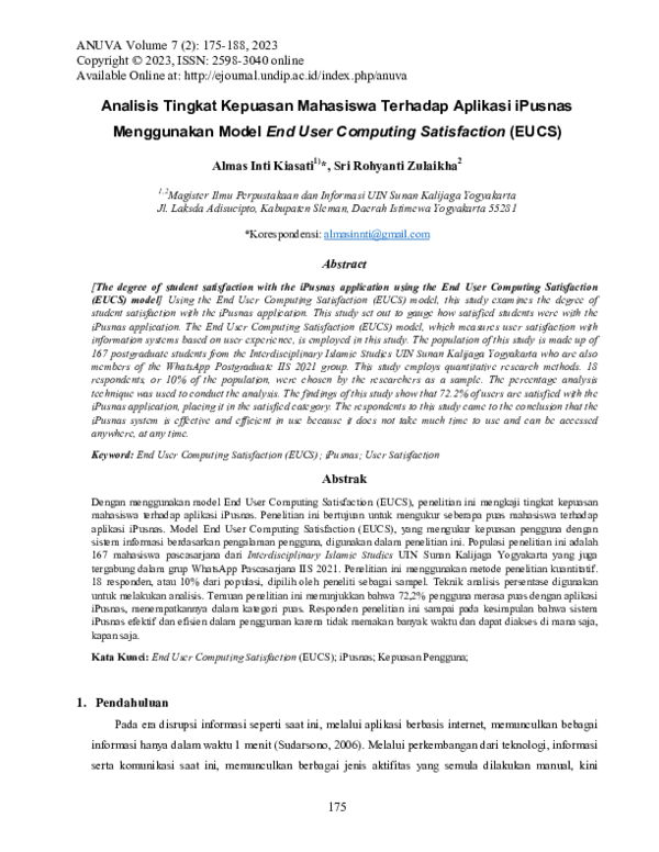 (PDF) Analisis Tingkat Kepuasan Mahasiswa Terhadap Aplikasi iPusnas ...