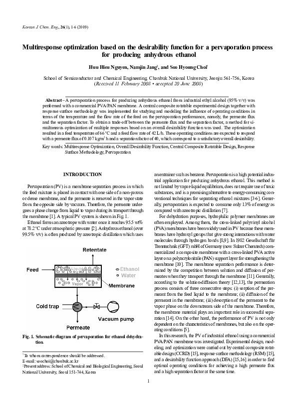 (PDF) Multiresponse optimization based on the desirability function for ...