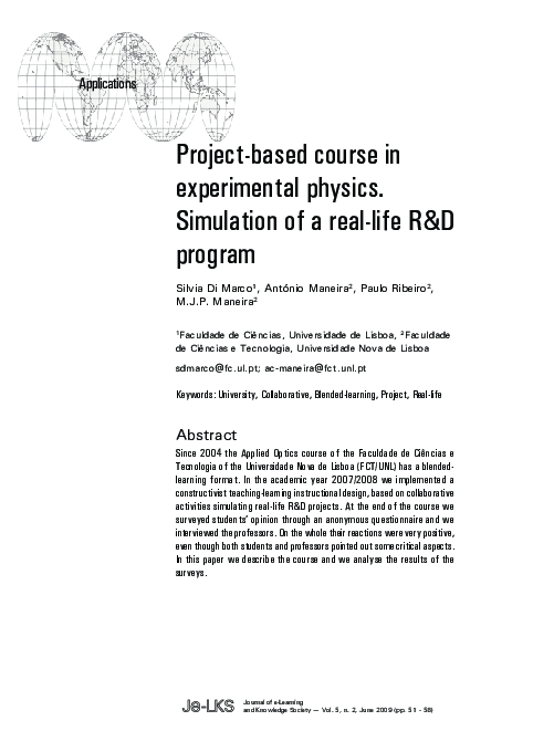 (PDF) Project-based course in experimental physics. Simulation of a ...