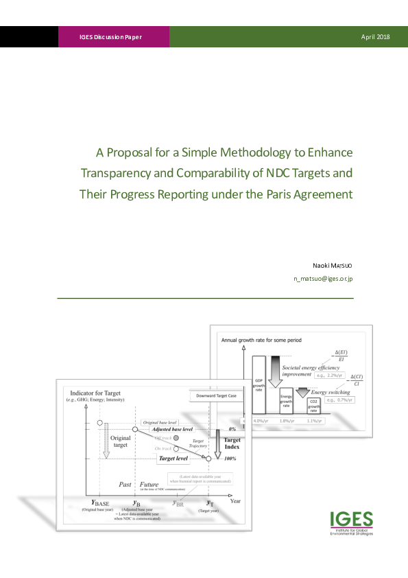 (PDF) A Proposal for a Simple Methodology to Enhance Transparency and Comparability of NDC ...