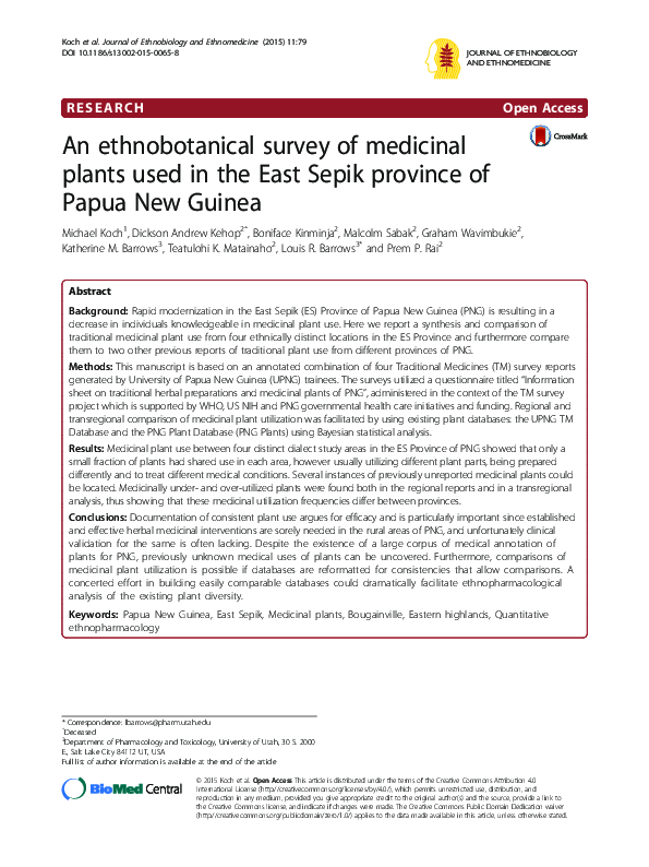 (PDF) Ethnobotanical survey of medicinal plants used in the treatment of animal diarrhoea in ...