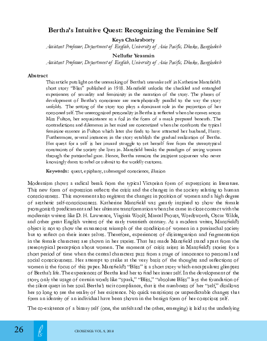 (PDF) Bertha’s Intuitive Quest