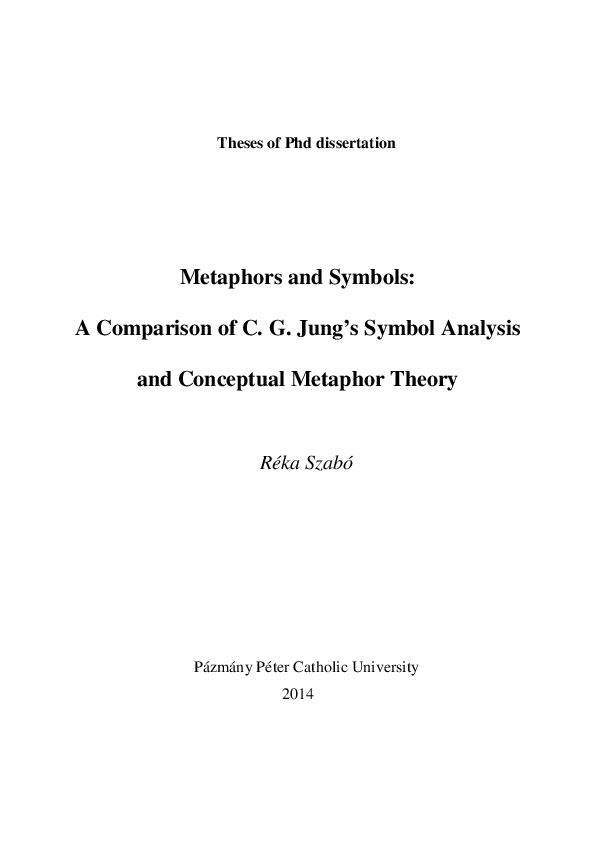 (PDF) Metaphors and Symbols: A Comparison of C. G. Jung's Symbol Analysis and Conceptual ...