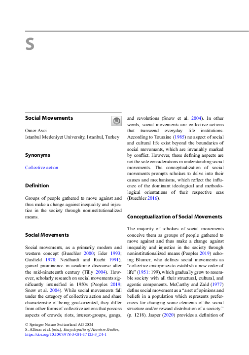 (PDF) Social Movements
