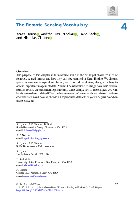 (PDF) The Remote Sensing Vocabulary