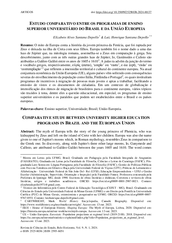 (PDF) Estudo comparativo entre os programas de ensino superior ...