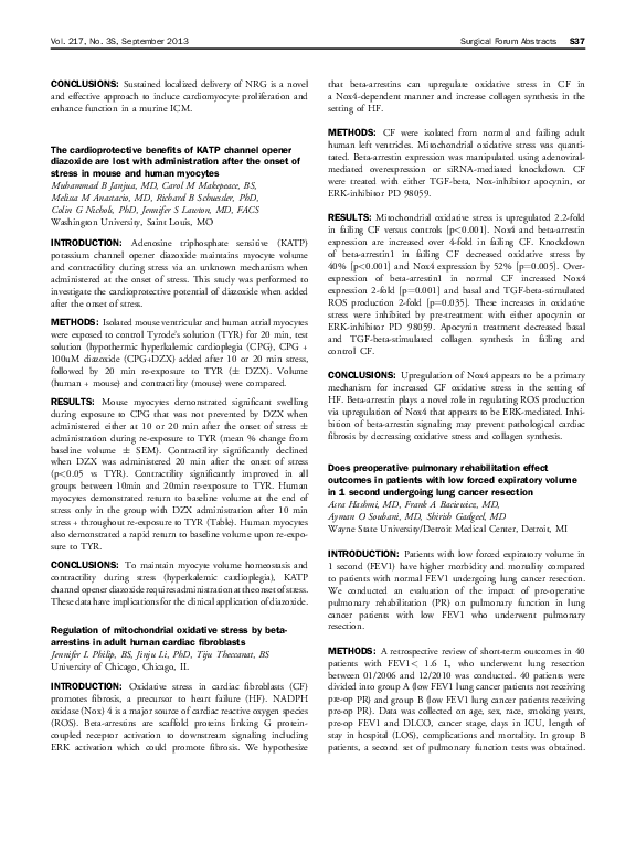 (PDF) The cardioprotective benefits of KATP channel opener diazoxide ...