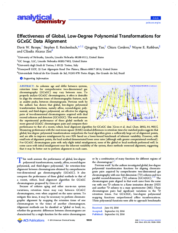 (PDF) Effectiveness of Global, Low-Degree Polynomial Transformations ...