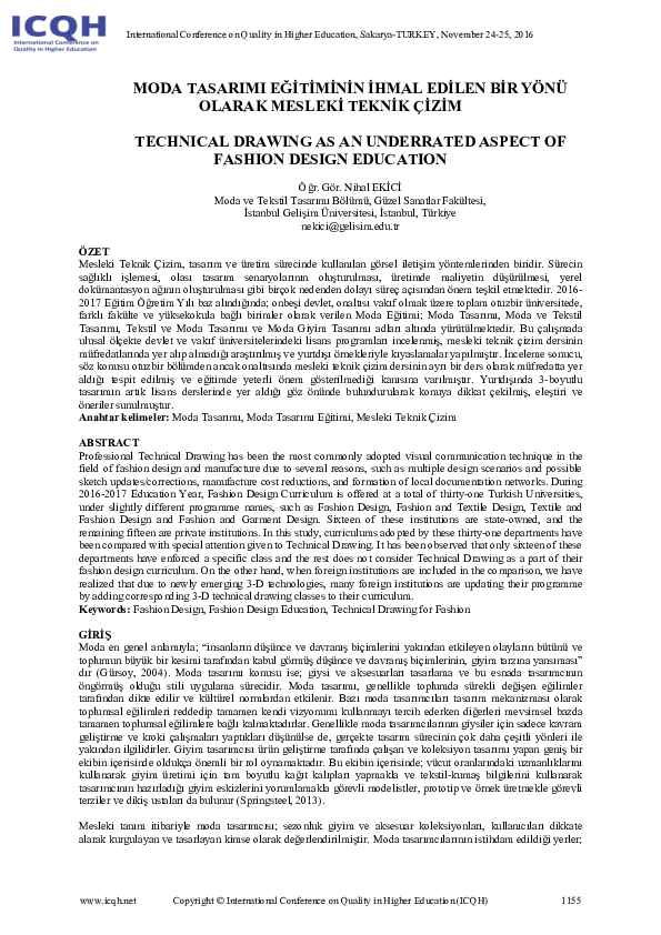 (PDF) MODA TASARIMI EĞİTİMİNİN İHMAL EDİLEN BİR YÖNÜ OLARAK MESLEKİ ...