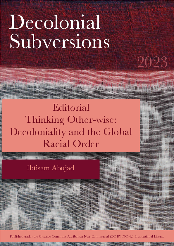 (PDF) Thinking Other-wise: Decoloniality and the Global Racial Order