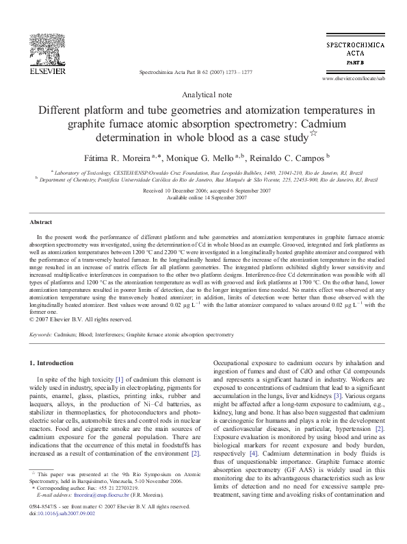 (PDF) Different platform and tube geometries and atomization ...