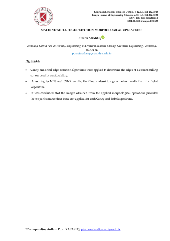 (PDF) Machine Whell Edge Detection Morphological Operations