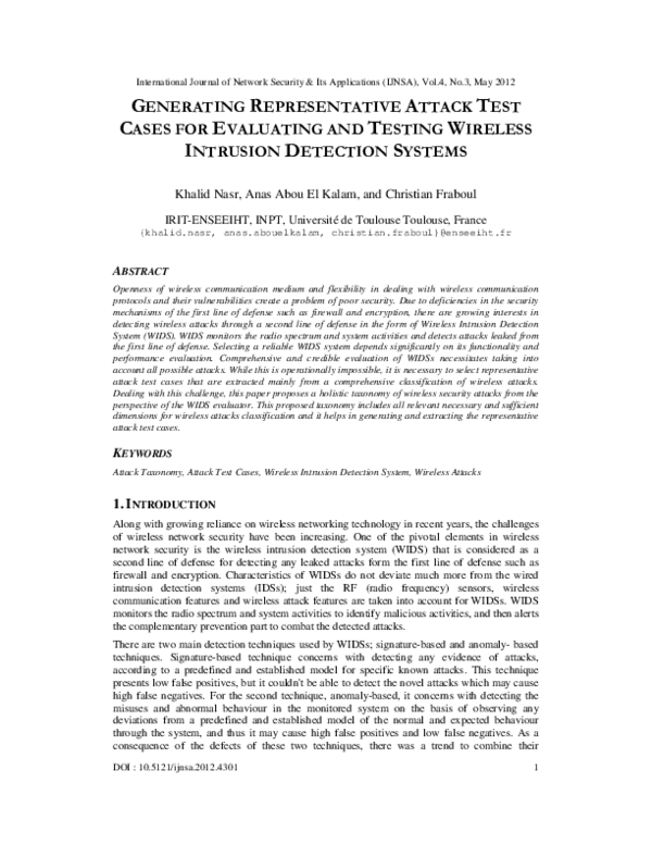 (PDF) Generating Representative Attack Test Cases for Evaluating and ...