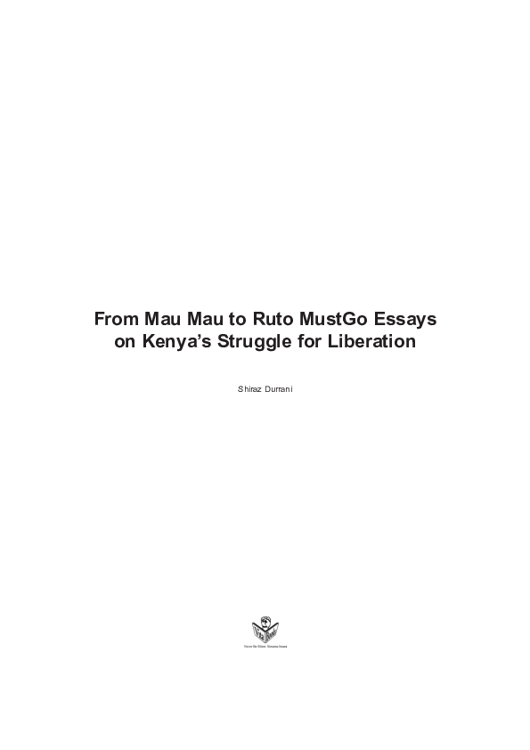 (PDF) From Mau Mau to Ruto Must Go