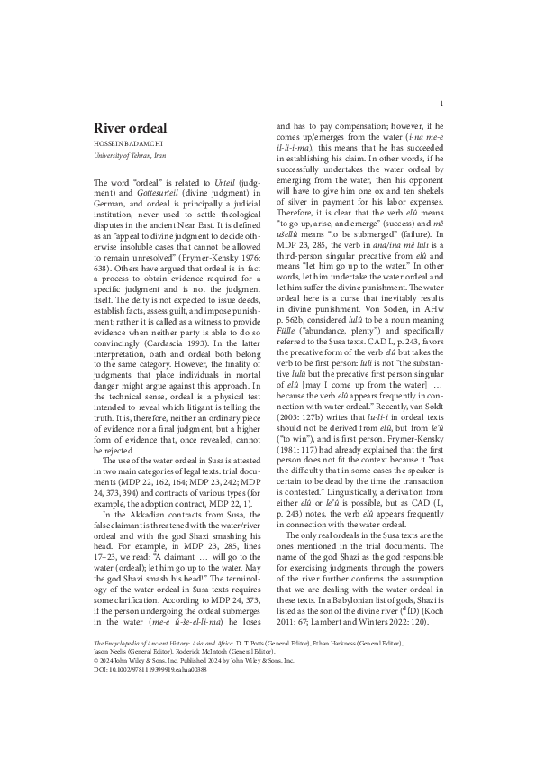 (PDF) River ordeal