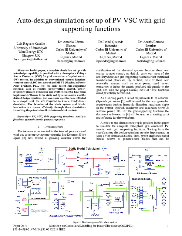 (PDF) Auto-design simulation set up of PV VSC with grid supporting ...