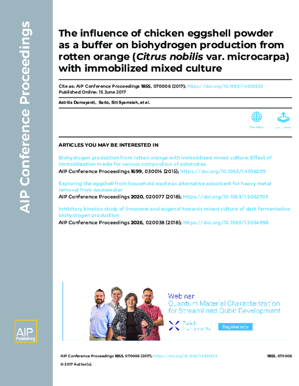 (PDF) The influence of chicken eggshell powder as a buffer on ...