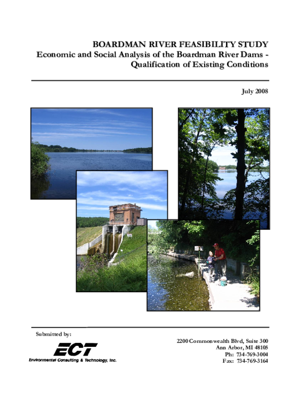 (PDF) Boardman River Feasibility Study-Economic and Social Analysis of the Boardman River Dams ...