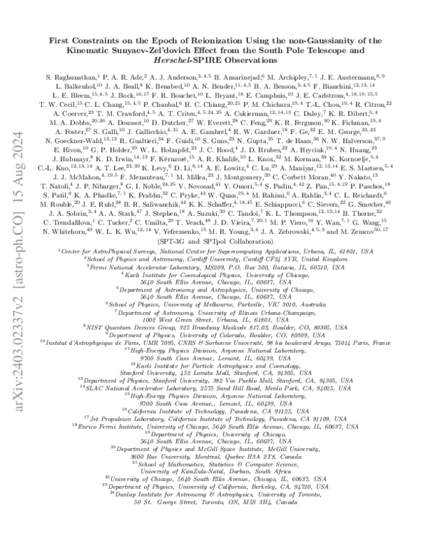 First Constraints on the Epoch of Reionization Using the non ...
