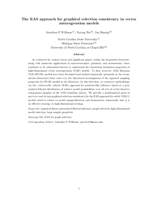 (PDF) The EAS approach for graphical selection consistency in vector ...
