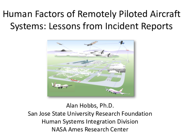 (PDF) Human Factors of Remotely Piloted Aircraft Systems: Lessons from ...