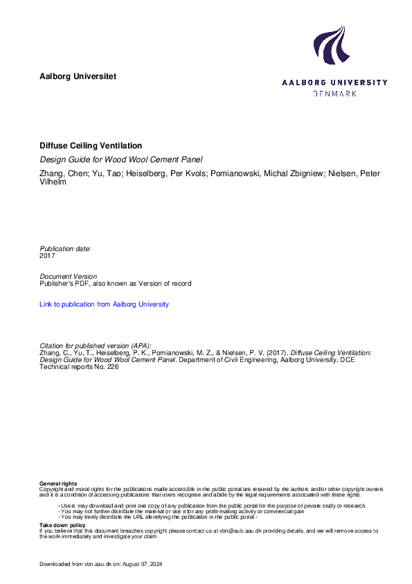 (PDF) Diffuse Ceiling Ventilation: Design Guide for Wood Wool Cement Panel