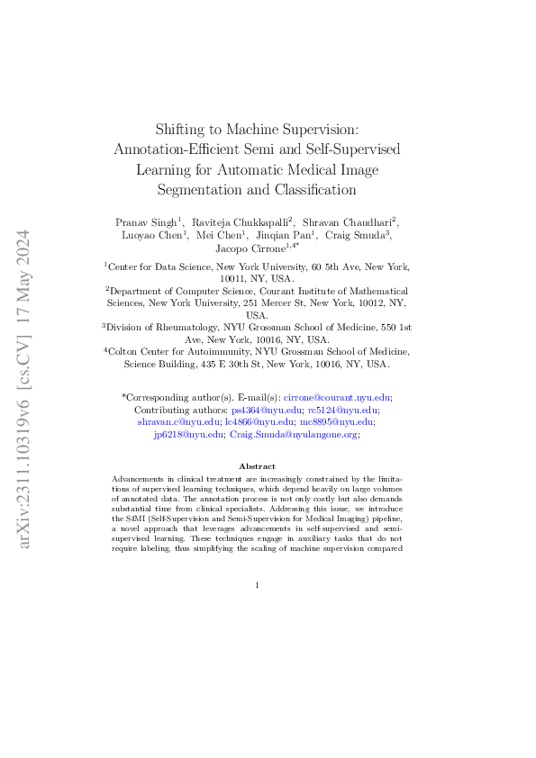 (PDF) Shifting to Machine Supervision: Annotation-Efficient Semi and Self-Supervised Learning ...